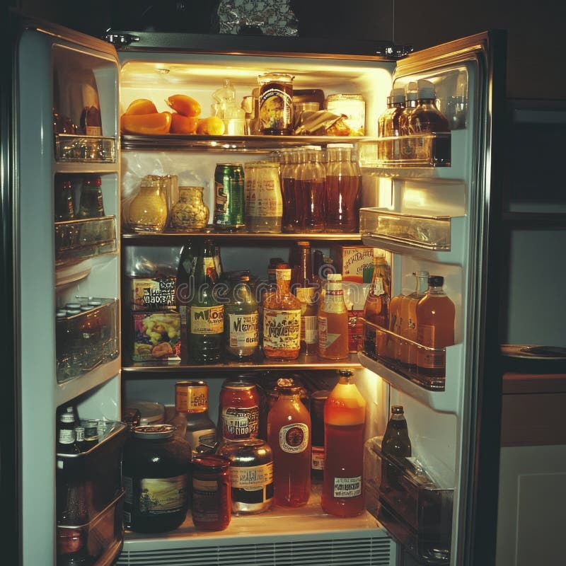 Full Refrigerator Various Food Items Stock Photos - Free & Royalty-Free ...