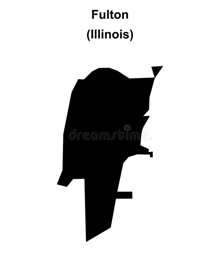 Fulton Outline Map Stock Illustrations – 221 Fulton Outline Map Stock ...