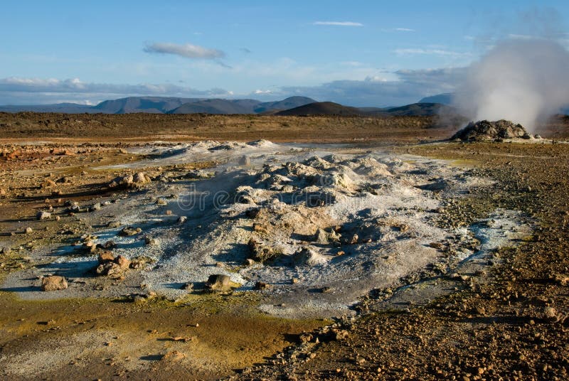 Fumarol in Iceland stock photo. Image of sulphur, boiling - 44257630