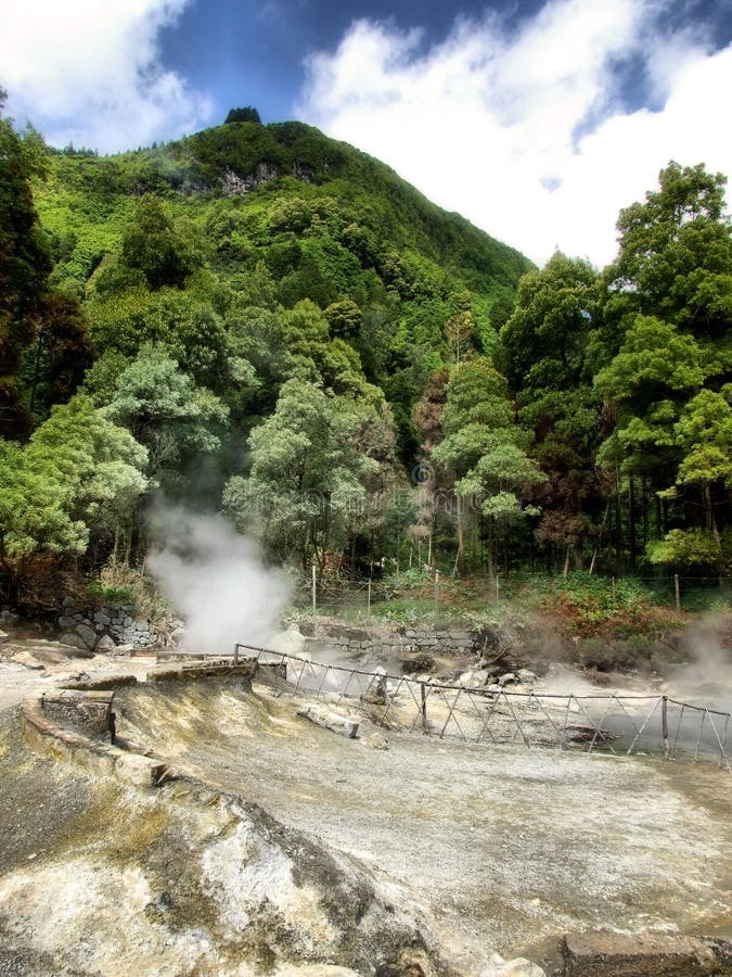 Fumarolas No Console Do S. Miguel Imagem de Stock - Imagem de fissuras ...