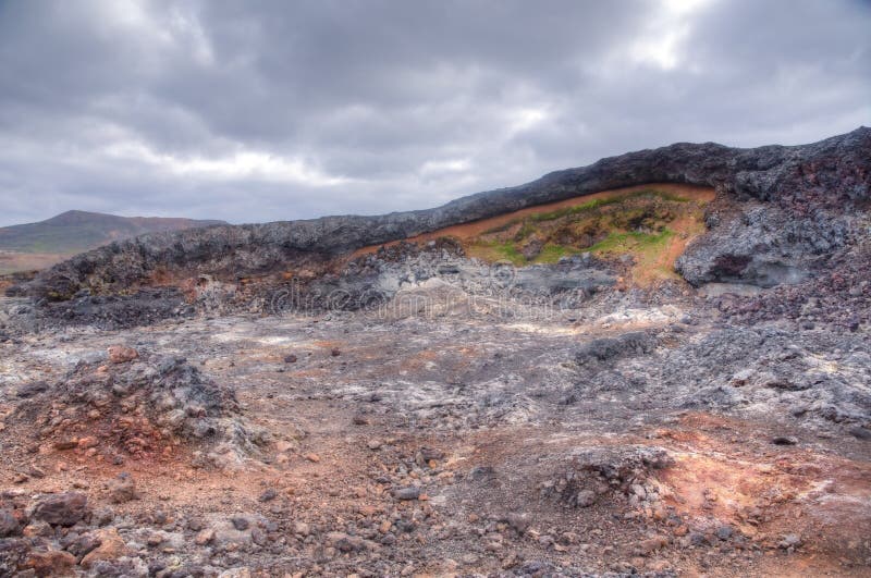 Fumarolas Y Piscinas De Lodo En El Hverir Islandia Imagen de archivo ...