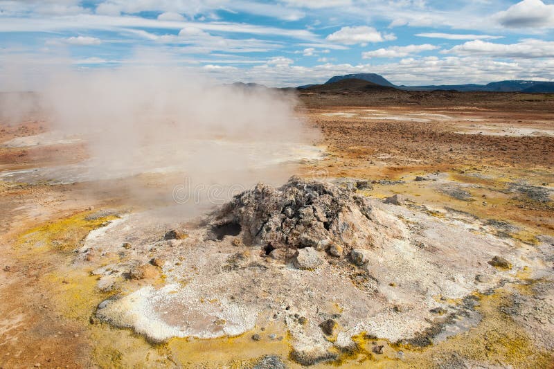 Iceland Geothermal Fumarole Stock Photo - Image of geophysics ...