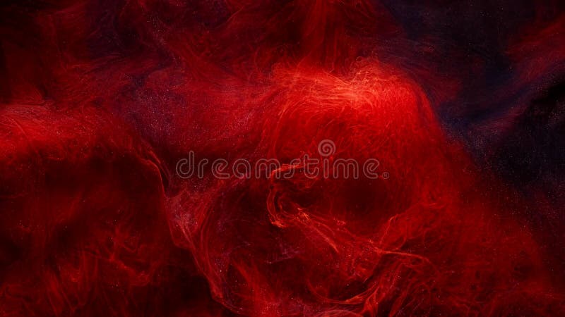 Fume Flow Magic Fire Flames Red Glitter Smoke Stock Footage - Video of ...