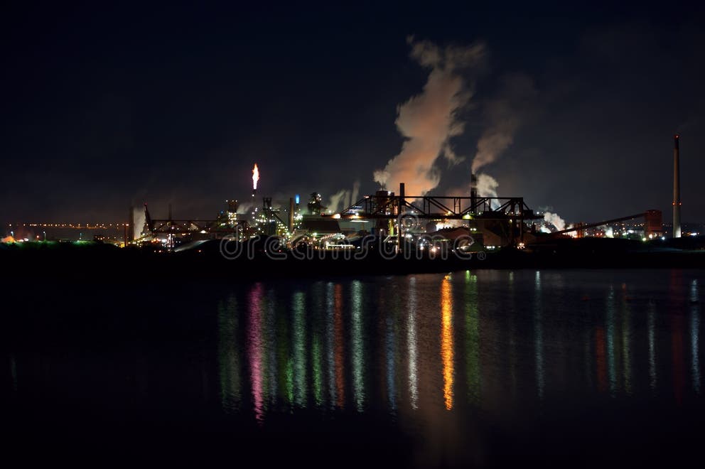 Fumes from Steel Mill in the Harbour Stock Photo - Image of ontario ...