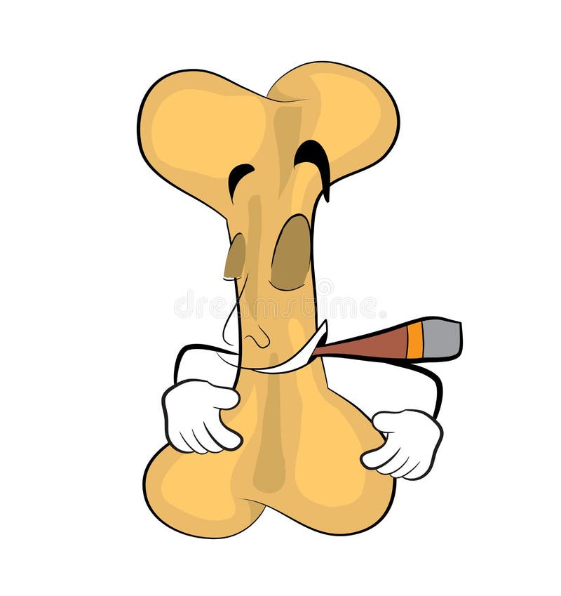 Fumetto di fumo dell'osso illustrazione di stock. Illustrazione di osso ...