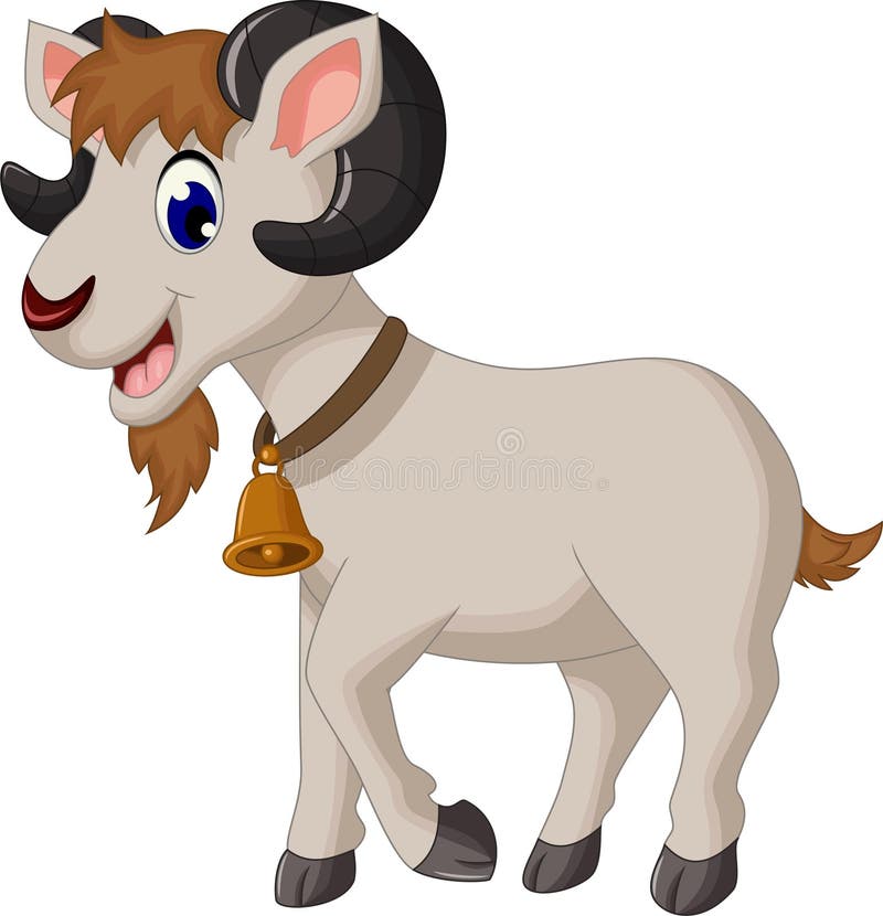 Fumetto Divertente Della Capra Illustrazione di Stock - Illustrazione ...
