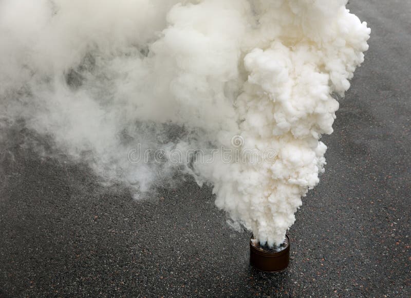 Fuming smoke bomb stock photo. Image of fumes, pollute - 87114162