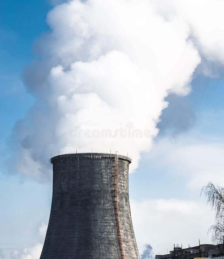Fuming Tube Pollutes Atmosphere Stock Image - Image of polluting ...