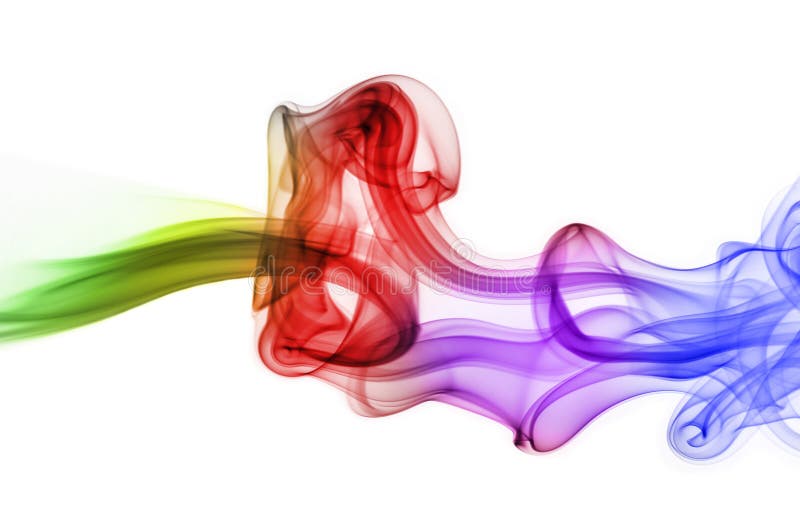 Fumo colorato fotografia stock. Immagine di arricciatura - 5709712