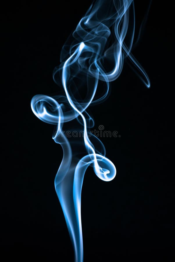 Fumo blu fotografia stock. Immagine di background, fumo - 7493498