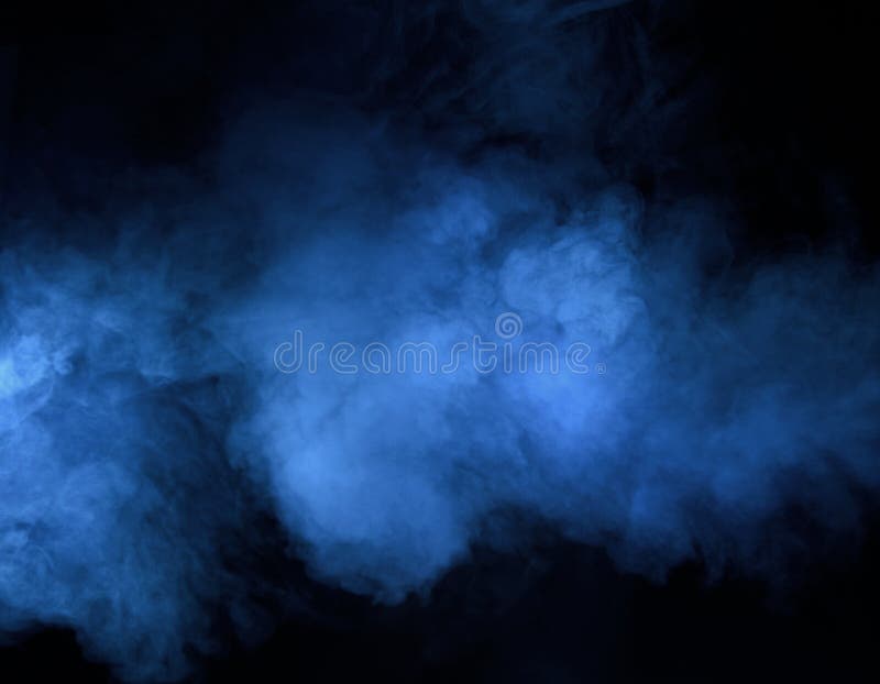 Fumo blu astratto fotografia stock. Immagine di isolato - 98134444