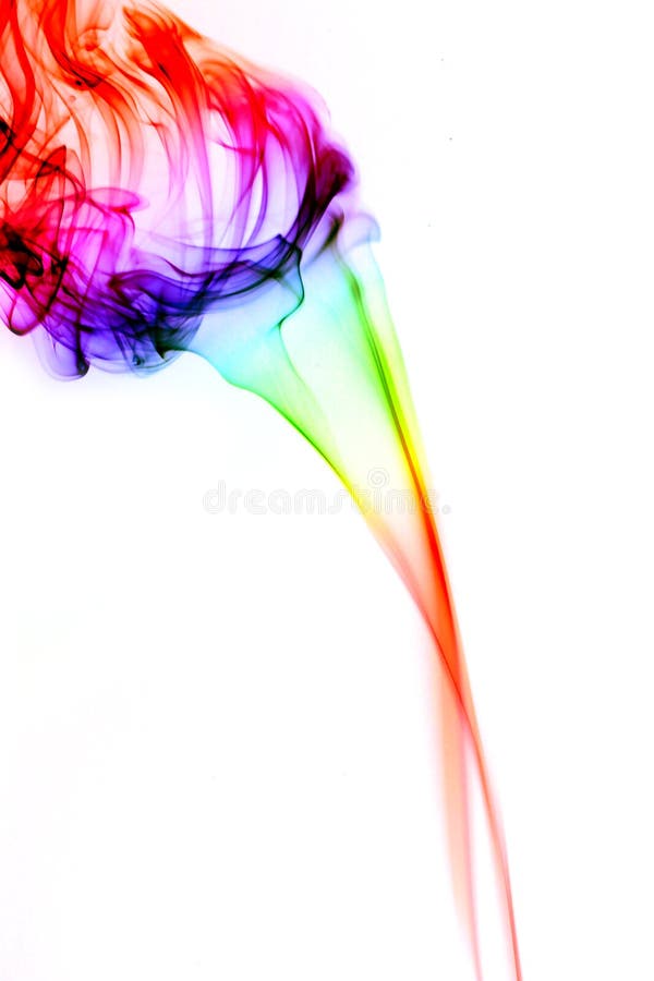 Fumo colorato immagine stock. Immagine di colorato, intenso - 5681845