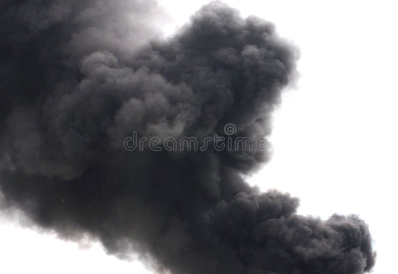 Fumo preto Billowing foto de stock. Imagem de suspendido - 99335400