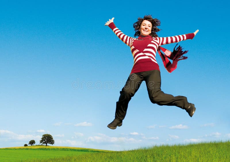 Spring-jump stock photo. Image of laugh, jumping, flying - 4985296