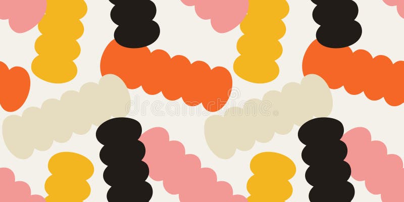 Fun Abstract Background with Colorful Confetti Seamless Pattern. Multi ...