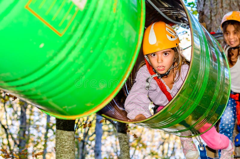 Fun in the Adventure Park stock photo. Image of green - 46947902