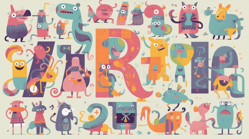 Letter Characters Alphabet Stock Illustrations – 28,746 Letter ...