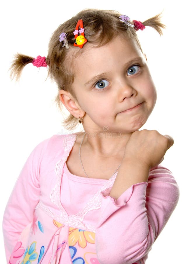 Fun angry girl stock image. Image of human, person, punching - 2504765