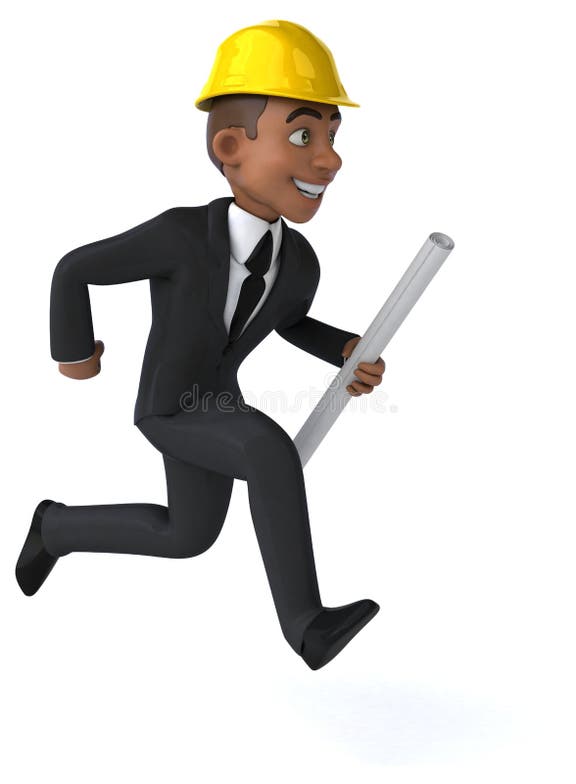 Fun architect stock illustration. Illustration of handsome - 55020249