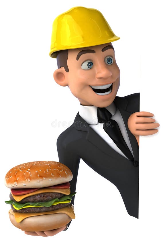 Fun architect stock illustration. Illustration of foreman - 55020258