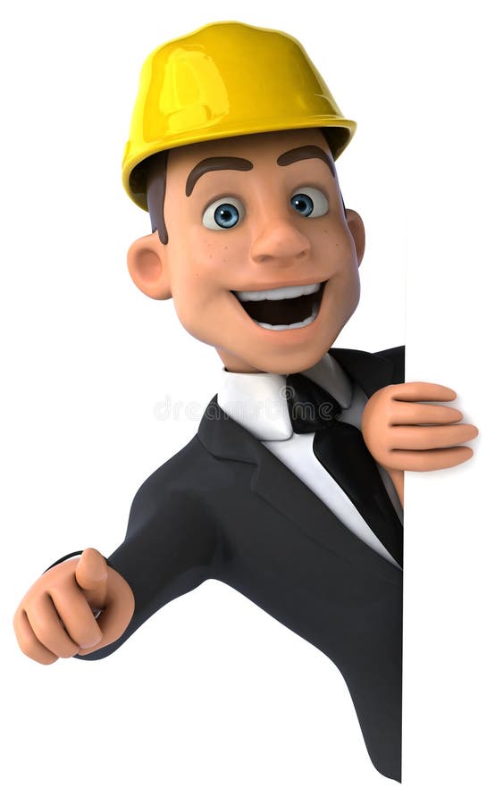 Fun architect stock illustration. Illustration of architect - 55020944