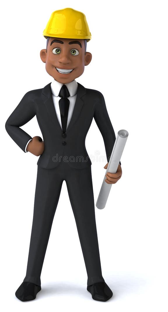 Fun architect stock illustration. Illustration of build - 55133383