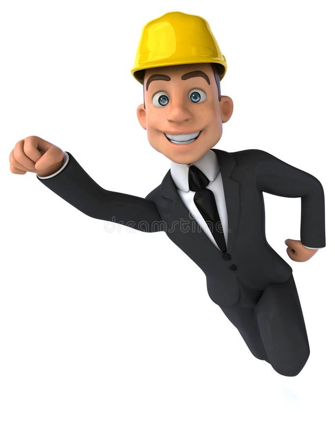 Fun architect stock illustration. Illustration of architect - 55215895