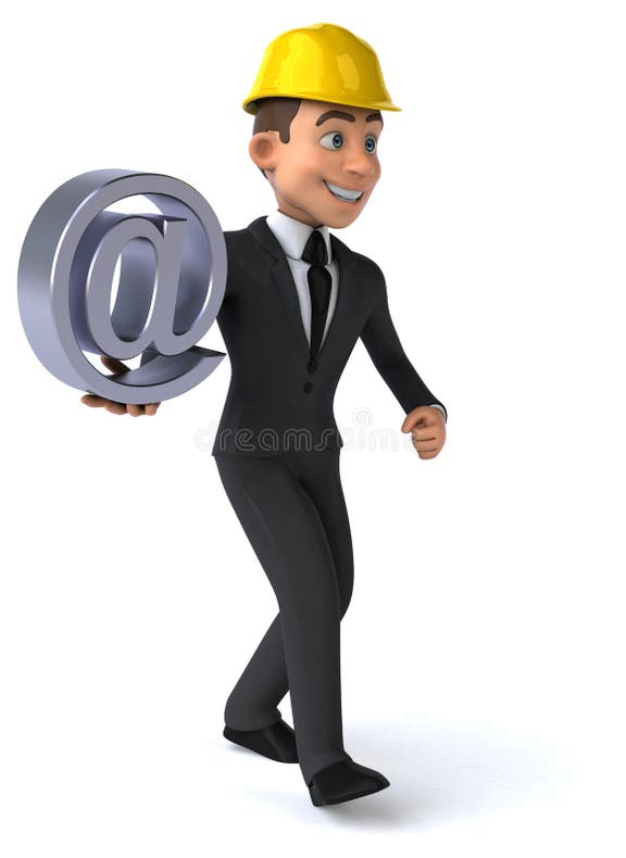Fun architect stock illustration. Illustration of engineer - 55286247