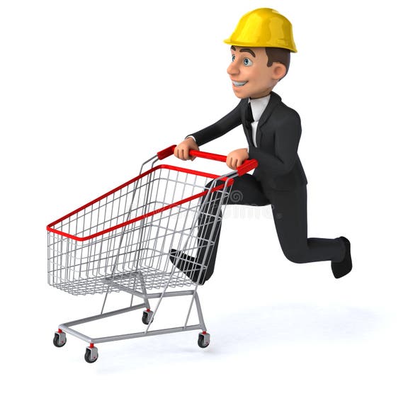 Fun architect stock illustration. Illustration of planning - 55286279