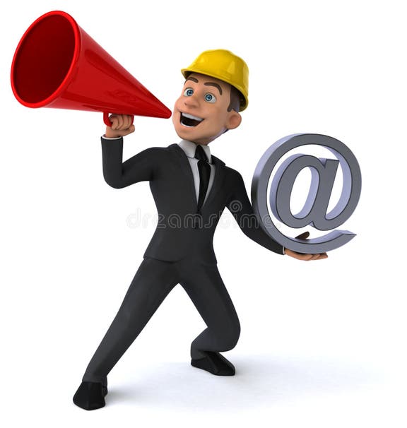 Fun architect stock illustration. Illustration of construct - 55286468