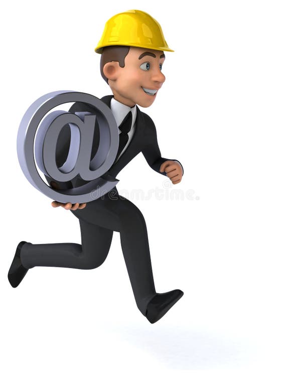 Fun architect stock illustration. Illustration of build - 55286476