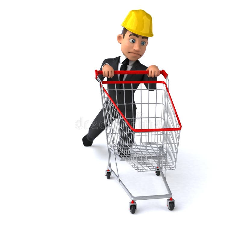 Fun architect stock illustration. Illustration of tech - 55286505