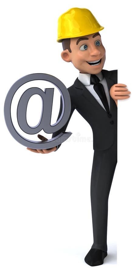 Fun architect stock illustration. Illustration of building - 55404226