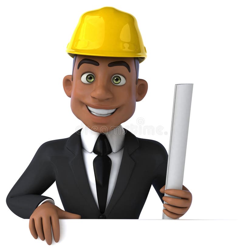 Fun architect stock illustration. Illustration of handsome - 55545879