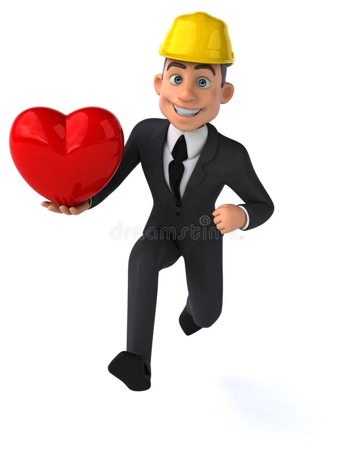 Fun architect stock illustration. Illustration of build - 55799302