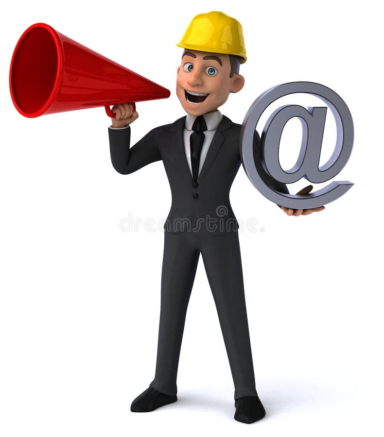 Fun architect stock illustration. Illustration of construction - 55799364