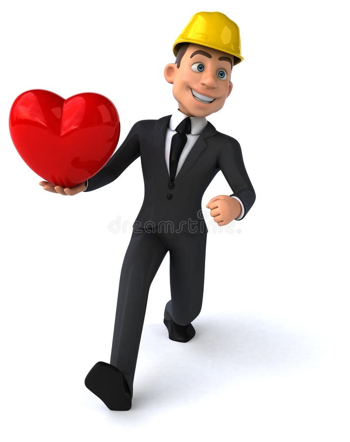 Fun architect stock illustration. Illustration of housing - 56005900