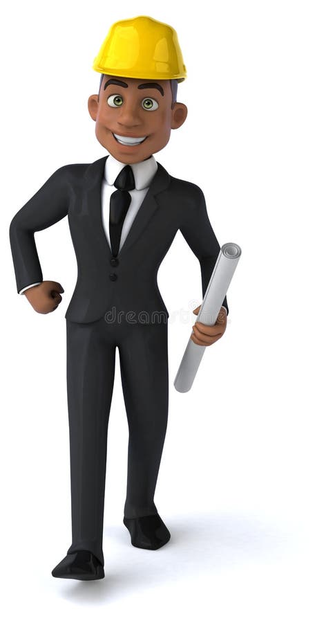 Fun architect stock illustration. Illustration of isolated - 56119402