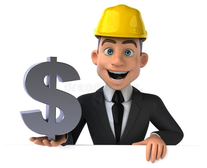 Fun architect stock illustration. Illustration of suit - 56490882