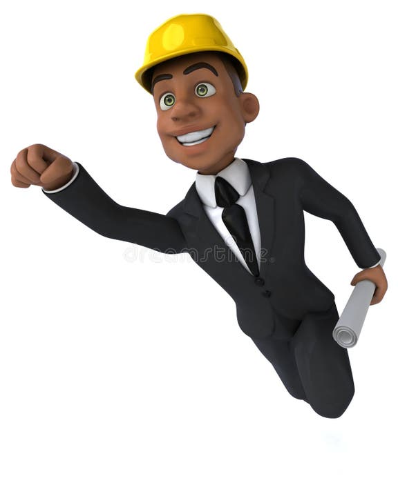 Fun architect stock illustration. Illustration of building - 57026450