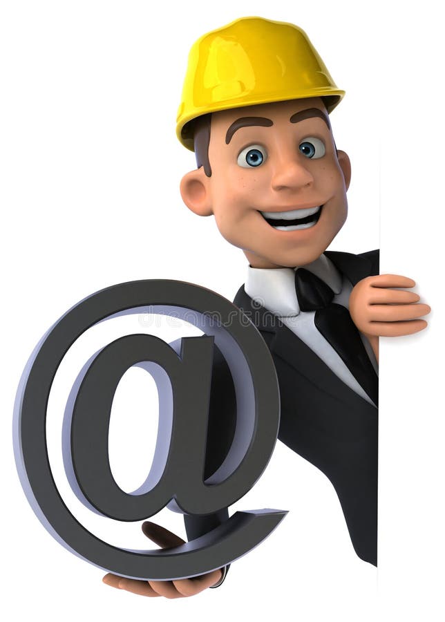 Fun architect stock illustration. Illustration of concrete - 57472261