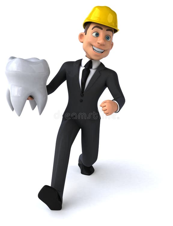 Fun architect stock illustration. Illustration of work - 60700930