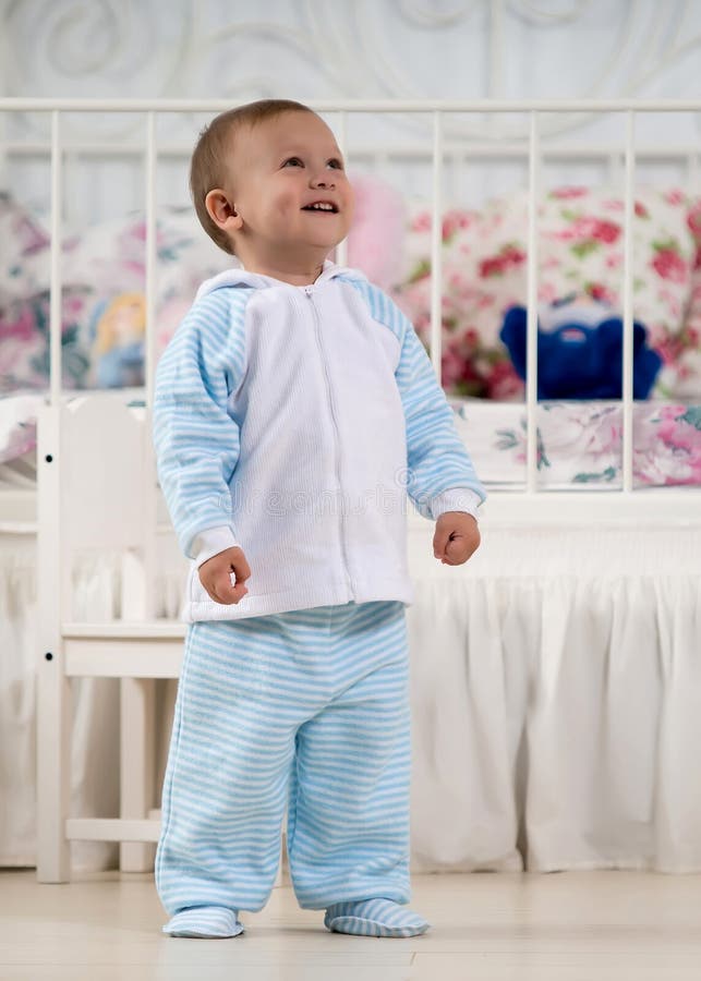 Fun baby stock image. Image of cute, indoors, idea, bedroom - 33395693