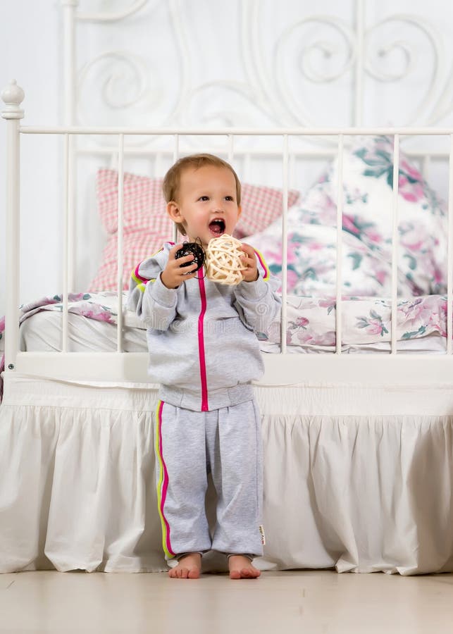 Fun baby stock image. Image of cheerful, indoors, human - 33395613