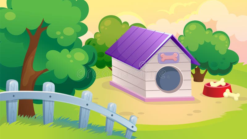 Fun Background of Dog Booth Stock Vector - Illustration of level ...
