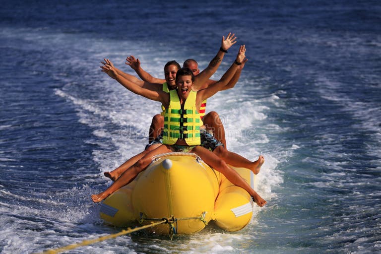 Fun with banana... stock image. Image of family, thrill - 21235293