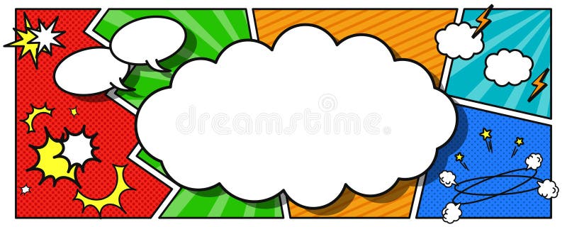 A Fun Banner and Header Design with Cloud-shaped Speech Bubbles and ...