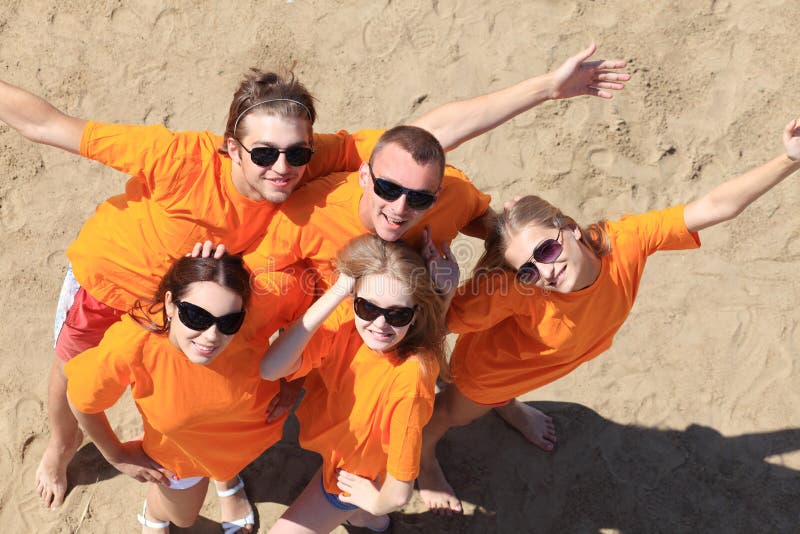 Fun on a beach stock photo. Image of female, happy, adults - 10052362