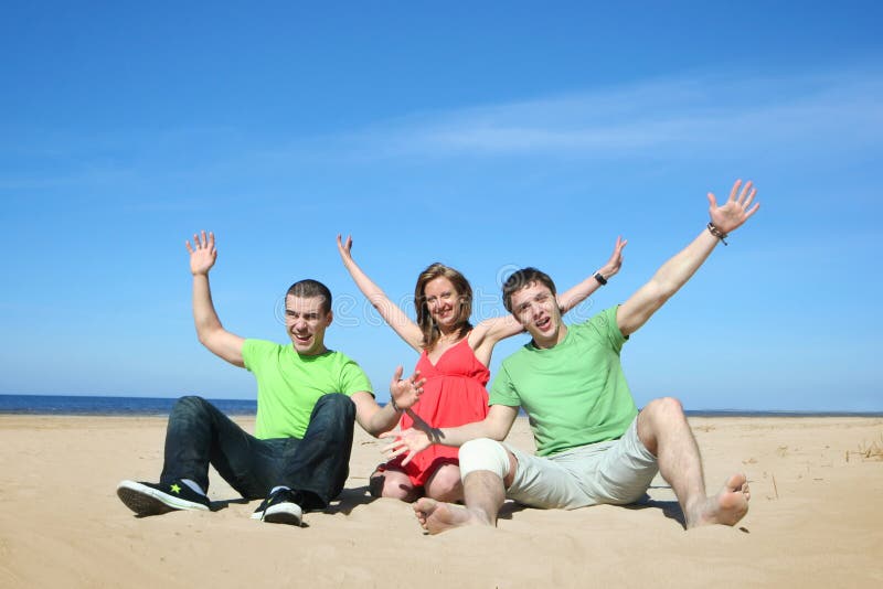Fun on the beach stock image. Image of beauty, freedom - 9230821