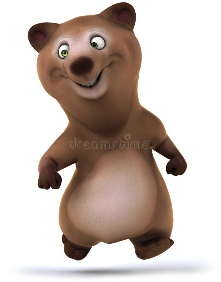 Fun bear stock illustration. Illustration of wild, animal - 44324570